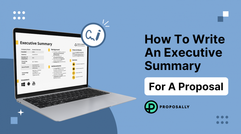 How To Write An Executive Summary For A Proposal - Proposally.ai