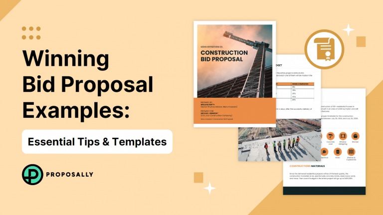Winning Bid Proposal Examples: Essential Tips & Templates - Proposally.ai